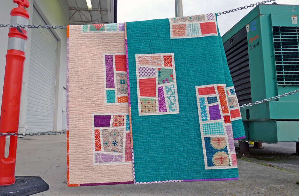 Making a Two-Sided Block With Floating Blocks | Elizabeth Hartman