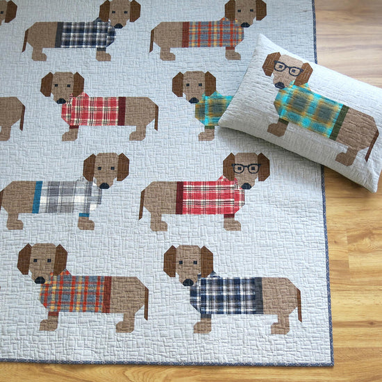 Dogs in Sweaters | Quilt Pattern | Buy PDF | Elizabeth Hartman